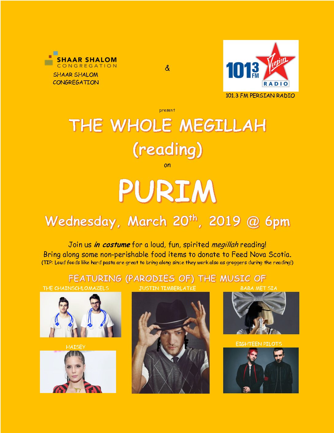 Megillah Reading for Purim - Shaar Shalom Synagogue