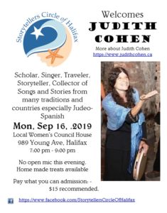 Judith Cohen at the David Schroeder Music and Culture Series - Shaar ...
